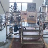 China 100L Stainless Steel Vacuum Emulsifier Mixer Fixed Cover Emulsifier for Cream for sale