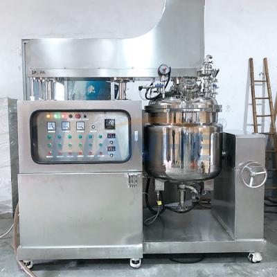 China LIANHE Cream Vacuum Emulsifier Mixer 200L SUS316L Homogenizer for sale