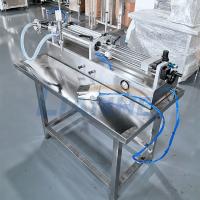 China Semi Automatic Liquid Filling Machine 0.6-0.8MPa Horizontal Durable for sale