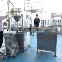 China CE Cosmetic Cream Liquid Filling Machine Anti Drip Touchscreen Control for sale