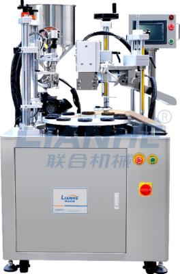 China 40L Tube Filling Sealing Machine , Ultrasonic Ointment Tube Filler for sale