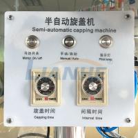 China Semi Automatic Bottle Capping Machine 220V/110V With 4 Rollers for sale