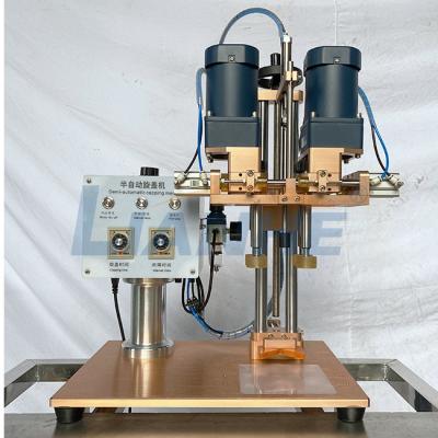 China TUV Leakproof Semi Auto Capping Machine , Rustproof Small Bottle Sealing Machine for sale
