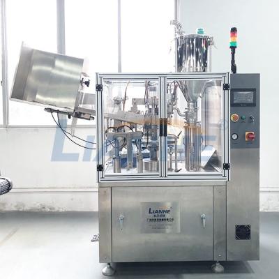 China SUS304 Toothpaste Tube Filling Machine 1.1KW Air Pressure Automatic for sale