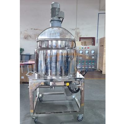 China Sanitizer Making Homogenizer Emulsifier Mixer 300L Movable Design for sale