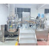 China Cosmetic Cream High Shear Emulsifier Mixer 200L Steam Heating PLC Control for sale