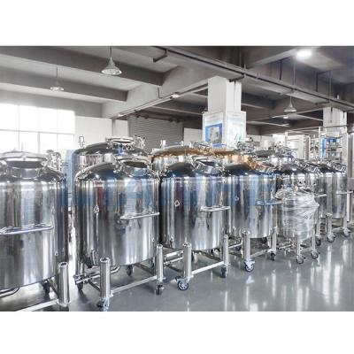 China LIANHE Food Grade Stainless Steel Storage Tank Moveable For Cosmetic Mixing for sale