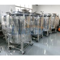 China ISO 1000L Cream Stainless Steel Storage Tank Anti Leaking Practical for sale