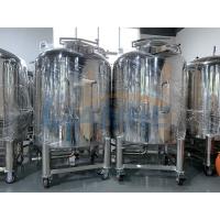 China ISO 1000L Cream Stainless Steel Storage Tank Anti Leaking Practical for sale