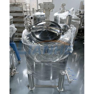 China Perfume Vertical Stainless Steel Liquid Storage Tanks 200L With 4 Outlets for sale