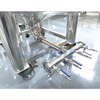 China Perfume Vertical Stainless Steel Liquid Storage Tanks 200L With 4 Outlets for sale