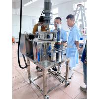 China Electric Heating High Shear Emulsifier Mixer 100L 3 Layers Stainless Steel for sale