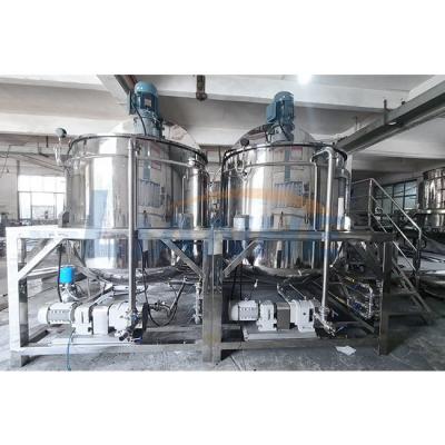 China 3000L Ketchup Making High Shear Emulsifier Mixer With Circulating Pump for sale