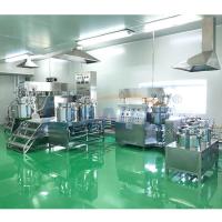 China 50L Vacuum High Shear Emulsifier Mixer PLC Control For Ice Water Cooling for sale