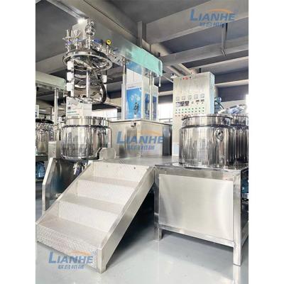 China SUS316L Cosmetic High Shear Emulsifier Mixer Machine 300L Button Control for sale