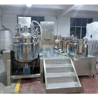 China SUS316L Cosmetic High Shear Emulsifier Mixer Machine 300L Button Control for sale