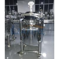 China Pneumatic Mixing Agitator Storage Tank 500L SUS316 / 304 Stainless Steel for sale