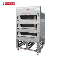 China Europe Type Commercial Deck Oven with 3 Deck 3 Tray Electric Fired for Bread Baking for sale