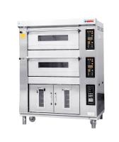 China 2 Decks Gas Deck Oven 4 Trays Electric Deck Oven 1400mm for sale