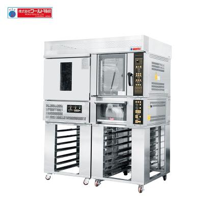 China Commercial Bakery Equipment Electric Combined Ovens 6 Trays 400*600 mm With Rack for sale