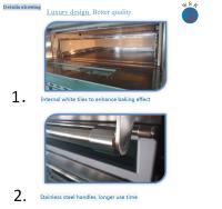 China 3 Decks Commercial Bakery Equipment 12 Trays 400 X 600Mm Bakery Machine For Bread for sale
