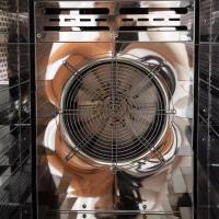 China Stainless Steel Rotating Convection Oven 9.8kw Commercial Rotary Oven With Steamer for sale