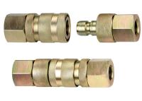 China Carbon Steel Hydraulic Quick Connect Couplings KJ Close Type Chrome Three Or Six for sale
