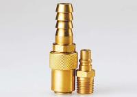 China High Flow Pneumatic Quick Release Coupling , Mini Brass Quick Release Coupling for sale