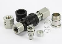 China LSQ-PD 1/4'' Flush Face Hydraulic Quick Couplers Locking Balls Connect Carbon Steel / Chrome Three for sale