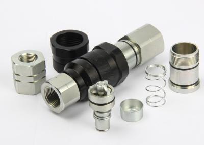 China LSQ-PD 1/4'' Flush Face Hydraulic Quick Couplers Locking Balls Connect Carbon Steel / Chrome Three for sale