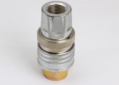 China TEMA TH Type High Flow Hydraulic Quick Couplers Chrome Three For Construction Equipment for sale
