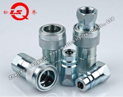 China LSQ-PK Close Type Hydraulic Quick Coupling with 3000-5000 Psi Pressure and Compatible with PARKER 4000 and FASTER NV/NS Series for sale