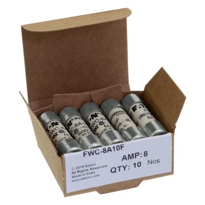 China Excellent Cycling Capability And  Performance Cramic Fuse Eaton Bussmann 10 X 38 Mm Ferrule Fuse FWC-8A10F for sale