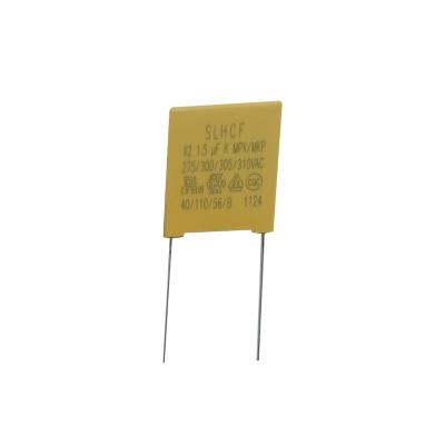 China 1.5UF / 275VAC P22.5MM X2 Safety Capacitor High Performance for sale
