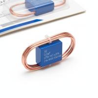 China Tinned Copper Lead Wire Material X2 Safety Capacitor Capacitance Tolerance Plus Minus 20 Percent Rated Surge Voltage 2.5 Times Rated Voltage for sale