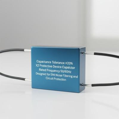 China Capacitance Tolerance ±20 Percent X2 Protective Device Capacitor Rated Frequency 50 60Hz Designed for EMI Noise Filtering and Circuit Protection for sale