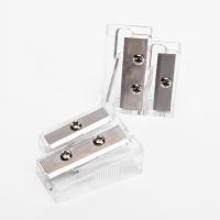 China Double Holes Professional Student Pencil Sharpener Alloy Steel for sale