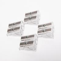 China 0.98 Inches Transparent Pencil Sharpener Double Hole for sale
