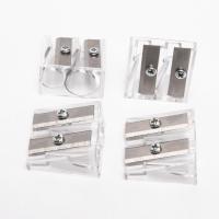 China 0.98 Inches Transparent Pencil Sharpener Double Hole for sale