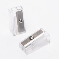 China 26mm thick pencil sharpener , Transparent Manual Pencil Sharpener for sale
