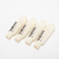 China White Single Hole Manual Pencil Sharpener Kid Safe for sale