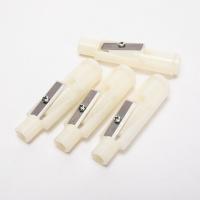 China White Single Hole Manual Pencil Sharpener Kid Safe for sale