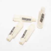 China White Single Hole Manual Pencil Sharpener Kid Safe for sale
