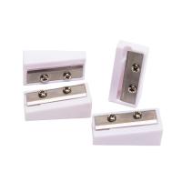 China Fashion Design 15mm White Manual Pencil Sharpener For Office for sale