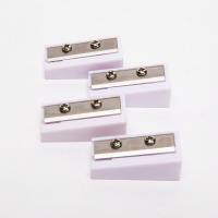 China Fashion Design 15mm White Manual Pencil Sharpener For Office for sale