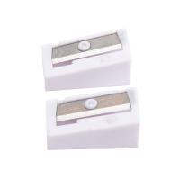 China Mini Size Baby Safe Protection Safe Pencil Sharpener White for sale