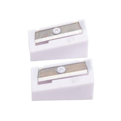 China Mini Size Baby Safe Protection Safe Pencil Sharpener White for sale
