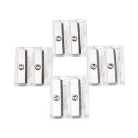 China Two Hole transparent Manual Pencil Sharpener 11.4mm for sale