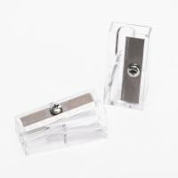 China Mn Steel Professional Student Pencil Sharpener Transparent for sale