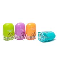 China Manual Dome Cute Handheld Pencil Sharpener Pencil Barrel Double Hole for sale